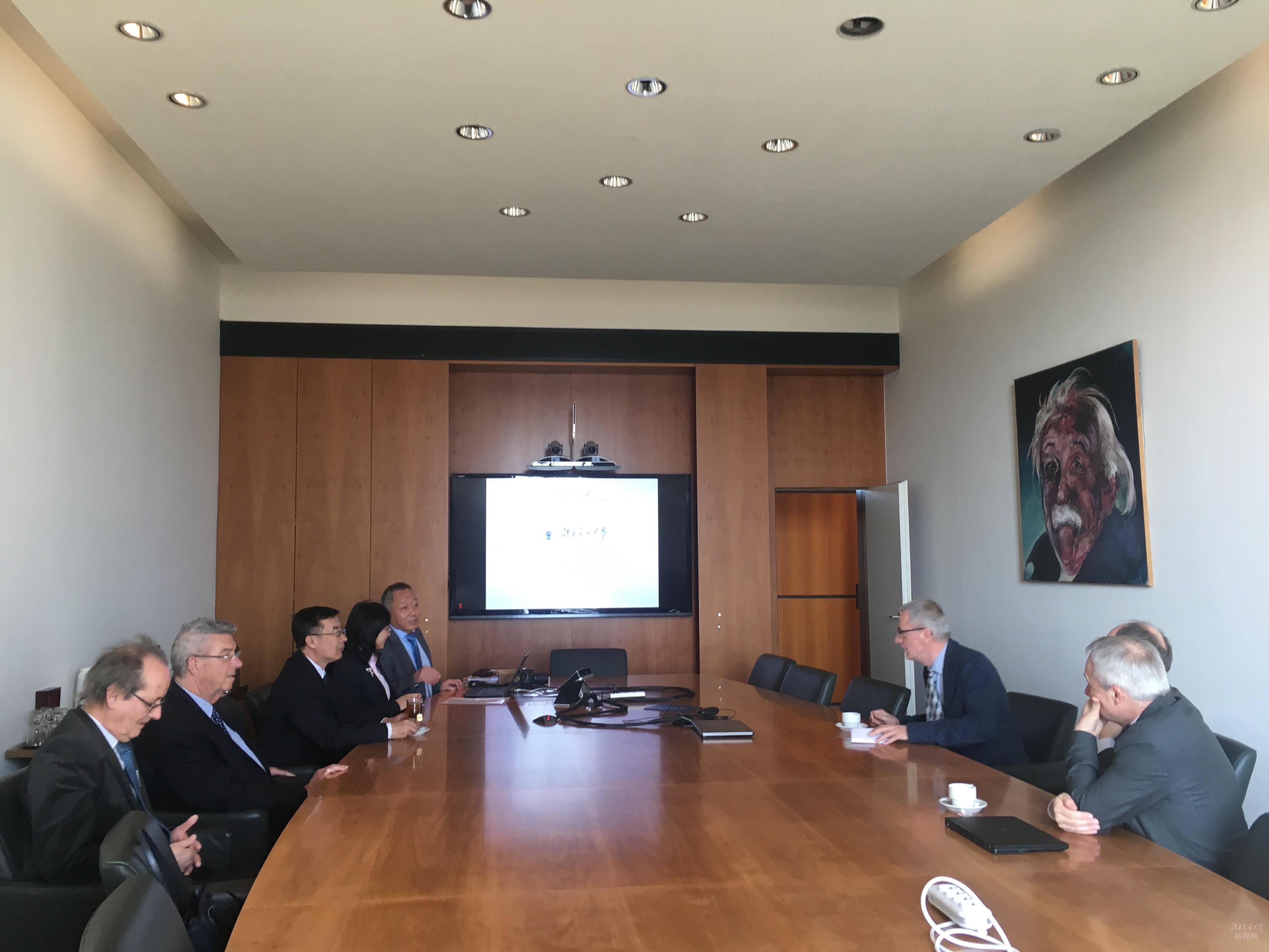 我校比利时鲁汶大学孔子学院召开首届理事会-北京交通大学新闻网